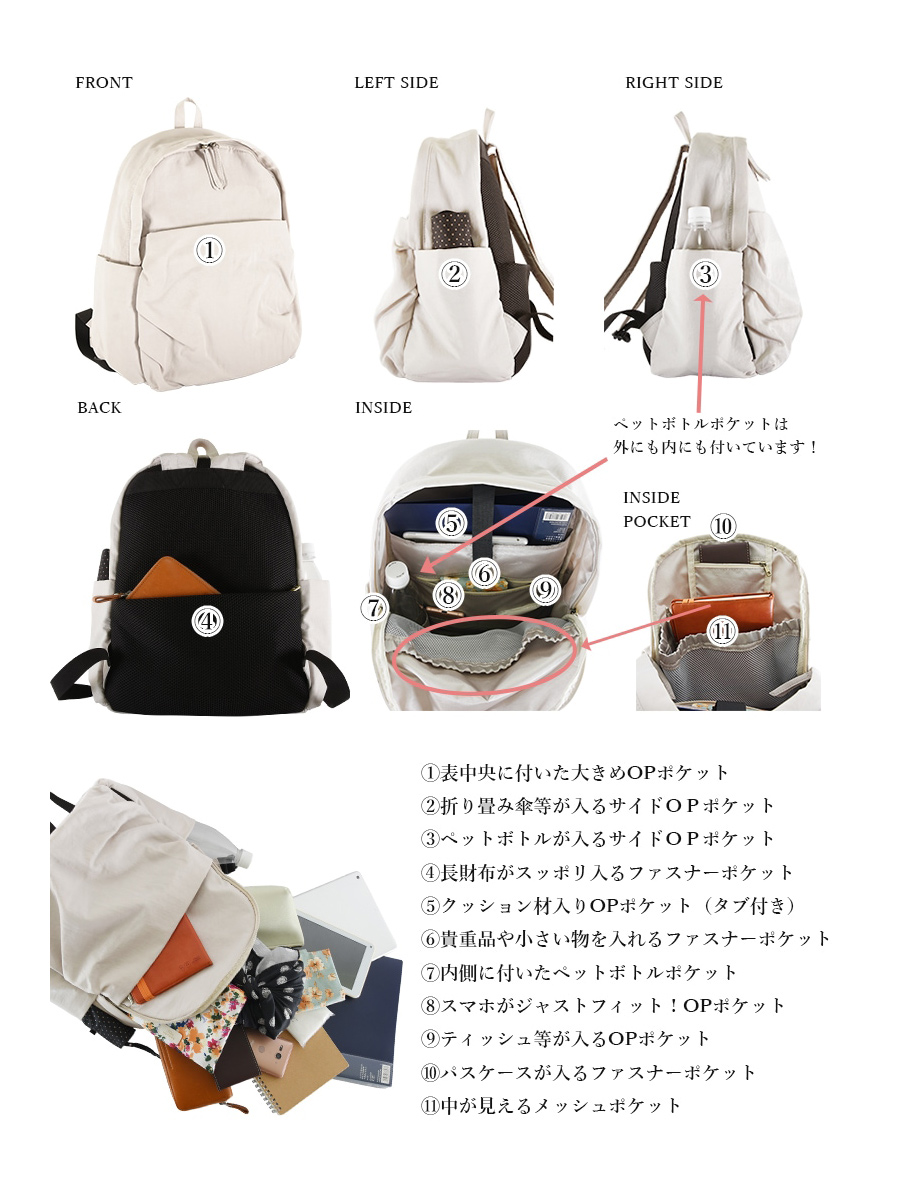 MACARONIC STYLE マカロニックスタイル レディース メンズ バッグ リュック リュックサック デイパック バックパック ナイロン ナイロンバッグ ナイロンリュック 軽い ...