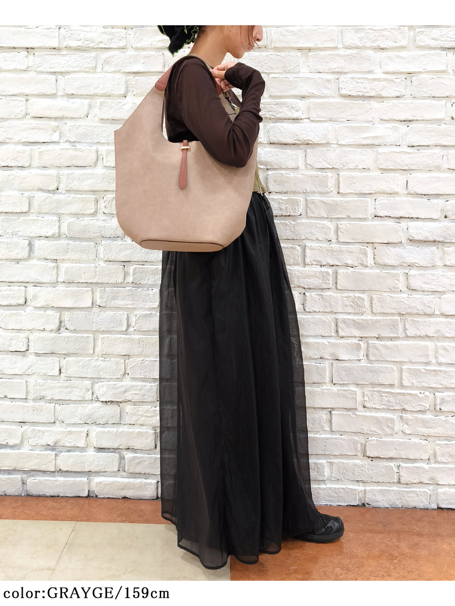 MACARONIC STYLE（マカロニックスタイル） バッグ レディース トート ポーチ 2点セット バイカラー トートバッグ ショルダー ポシェット 通勤 仕事 軽量 軽いカバン a4 ...