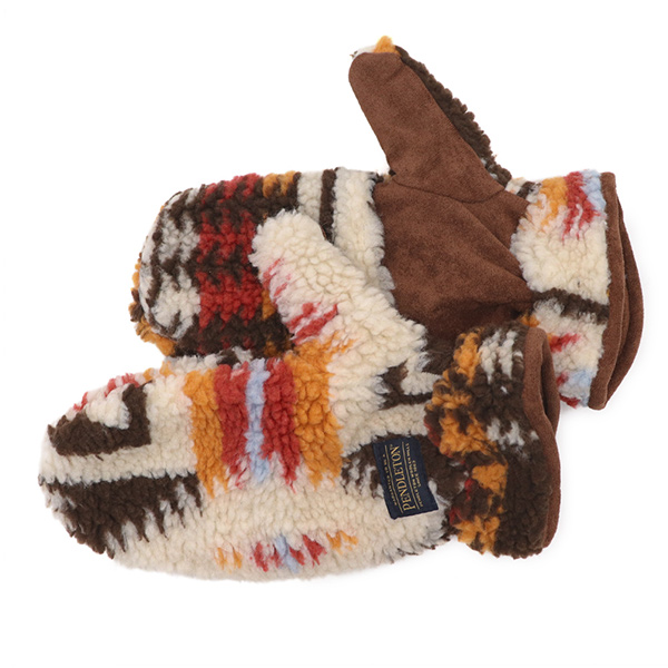 PENDLETON ペンドルトン【PENDLETON】BOA MITTEN GLOVE 手袋 グローブ ネイティブ柄 チマヨ柄 ボア ミトン おしゃれ ユニセックス【ネコポス発送無料 ...