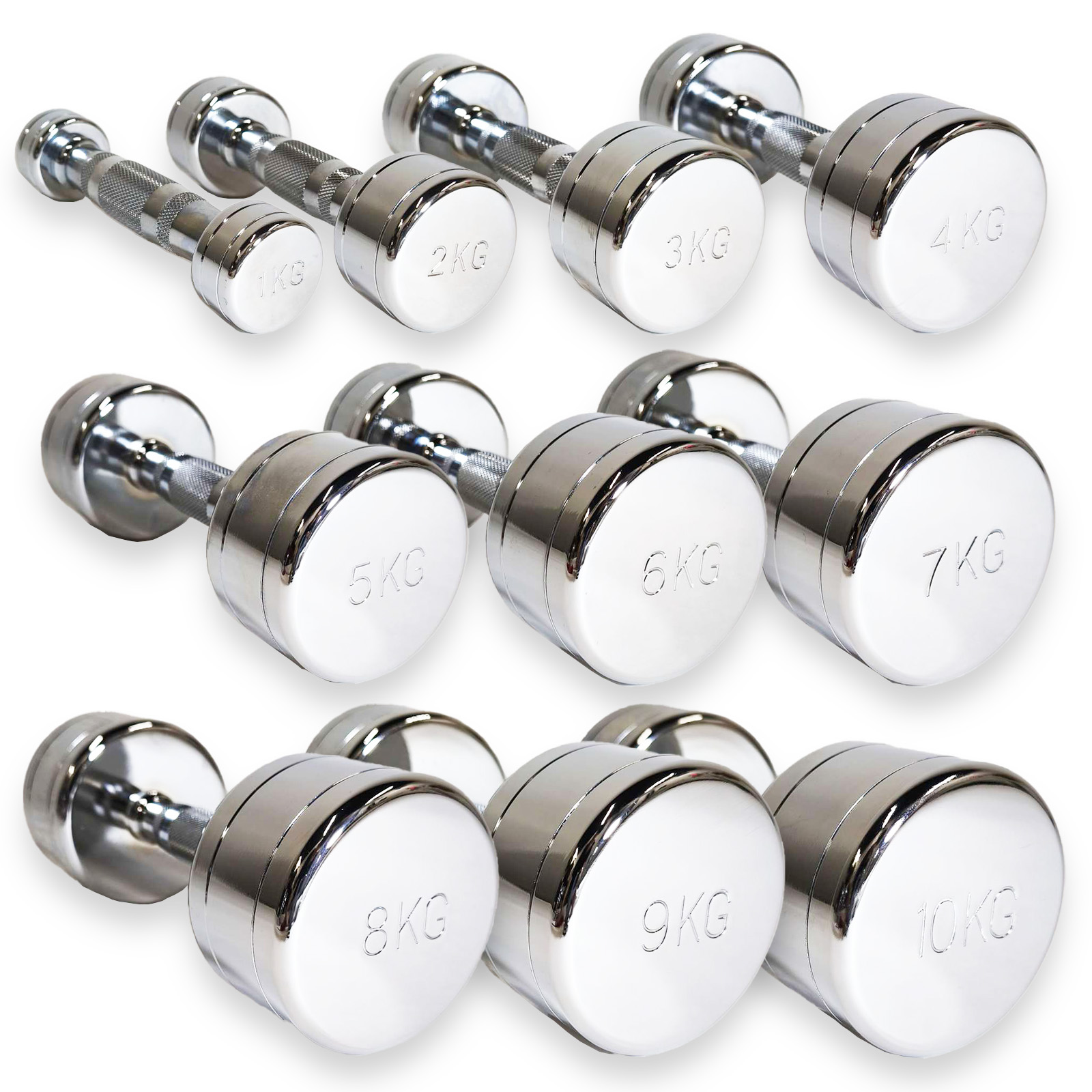 【新発売】クロムダンベル フルセット 1〜10kg コンパクト ダンベルセット 固定式ダンベル おしゃれ 福利厚生 パーソナル BoDYLINK（ボディリンク） : BoDY-LINKストア ...
