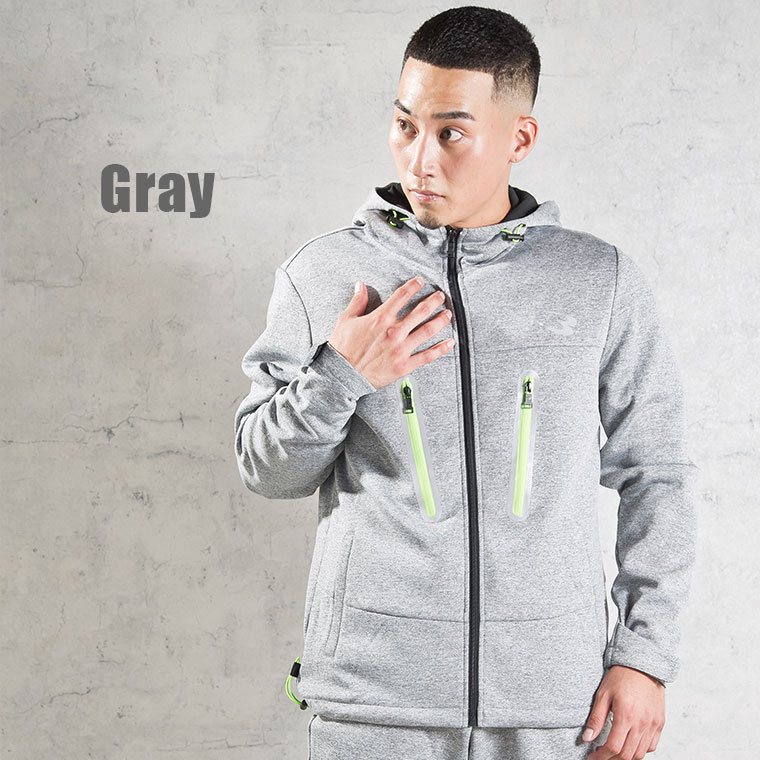 BODYMAKER BM・TECH Bロゴパーカー2 ボディメーカー 上着 アウター パーカー ストレッチ裏起毛 ジャージ 防風 防寒 トレーニングウェア スポーツウェア ...