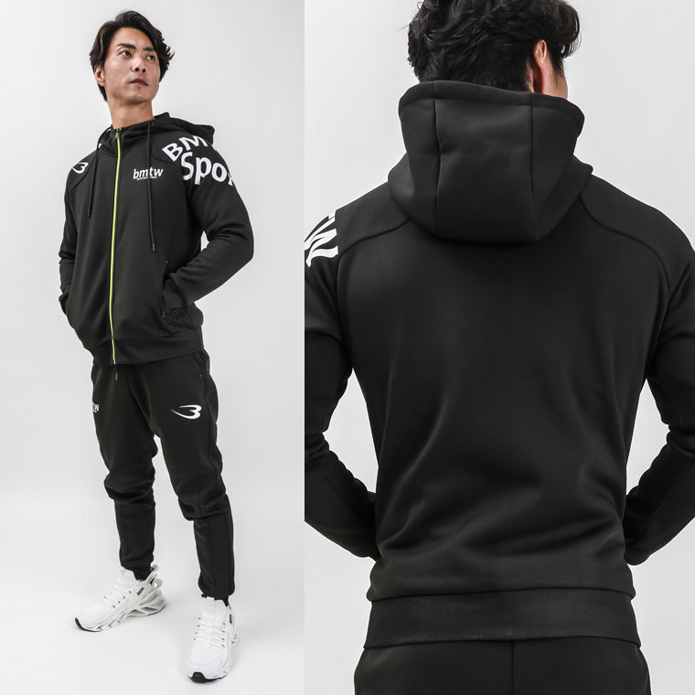 BM・TECH Bロゴパーカー2 BODYMAKER ボディメーカー BODYMAKER TECH パーカー Bロゴ メンズ スウェット トップス ジップパーカー 裏起毛 軽い 暖かい 長袖 ...