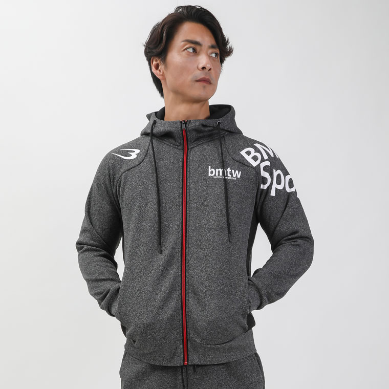 BM・TECH Bロゴパーカー2 BODYMAKER ボディメーカー BODYMAKER TECH パーカー Bロゴ メンズ スウェット トップス ジップパーカー 裏起毛 軽い 暖かい 長袖 ...