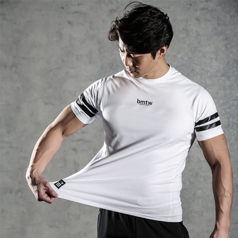 bmtwスーパーストレッチTシャツ ハーフスリーブ1 BODYMAKER ボディメーカー bmtw スーパーストレッチ ストレッチ トレーニング ワークアウト ランニング ...