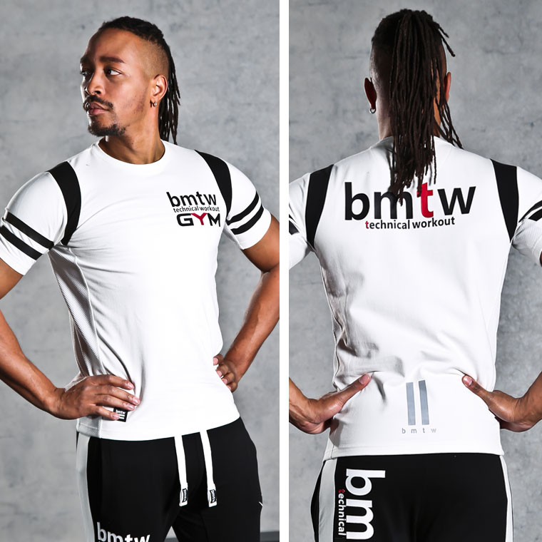 bmtw GYMウェア ハーフスリーブ1 BODYMAKER ボディメーカー GYMウエア ジムウエア トレーニングウエア ジム Tシャツ ハーフスリーブ 半袖 ストレッチ ...