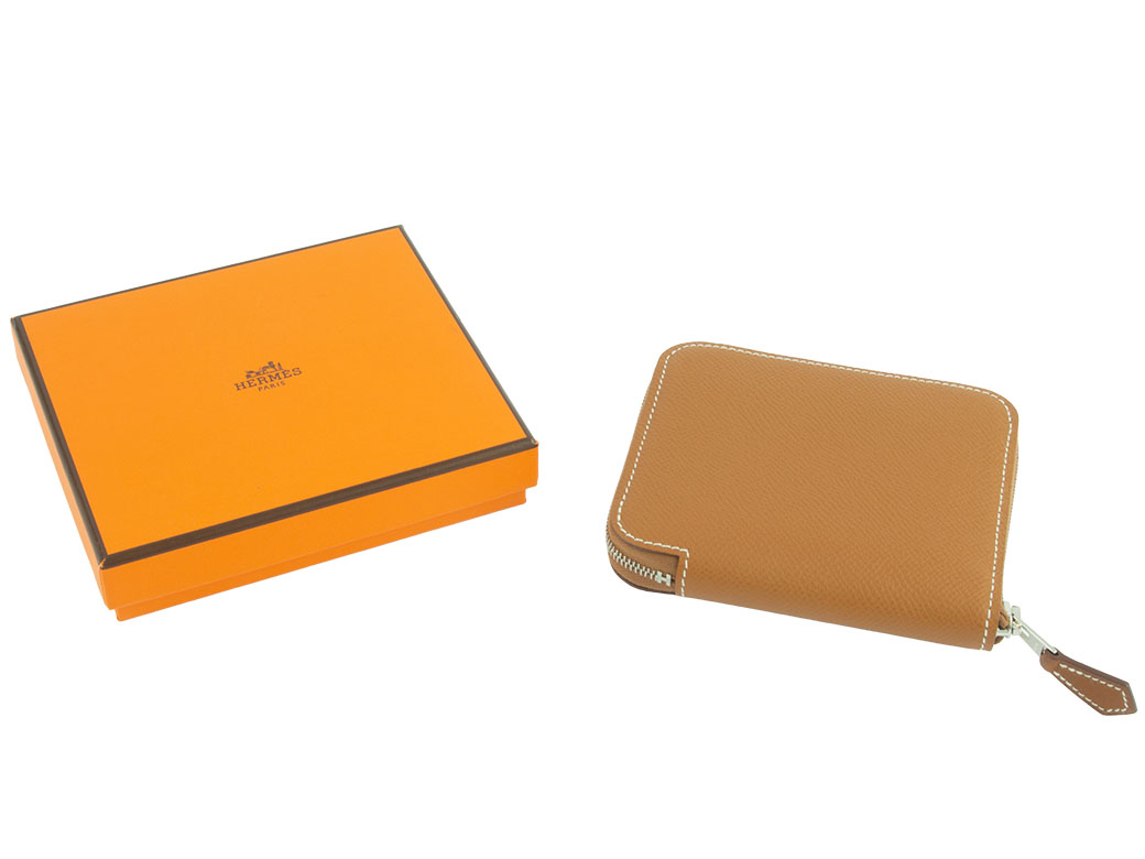 Azap エルメス HERMES 財布 アザップ コンパクト シルクイン コイン