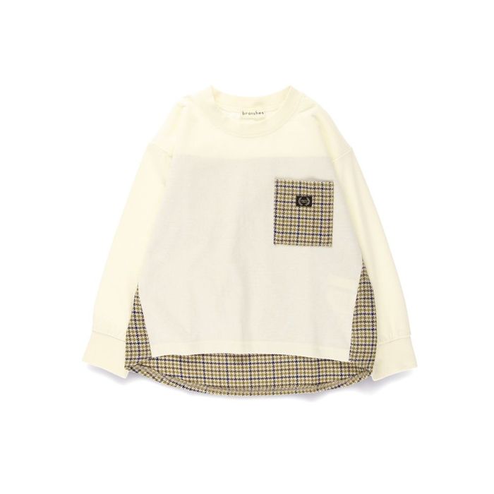 【おそろい】チェック柄切替Tシャツ : 11-4405-378 : BRANSHES Yahoo!ショッピング店 - 通販 - Yahoo!ショッピング