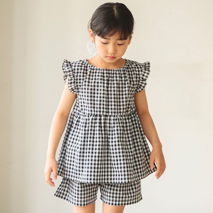 【WEB限定/DRC】袖フリル総柄セットアップ :16-4248-049:BRANSHES Yahoo!ショッピング店 - 通販 - Yahoo!ショッピング