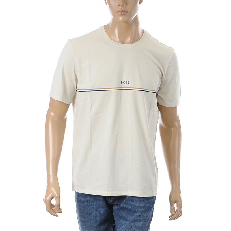 BOSS（HUGO BOSS） ヒューゴボス HUGO BOSS Tシャツ メンズ 50515395 Unique 半袖 クルーネック ...