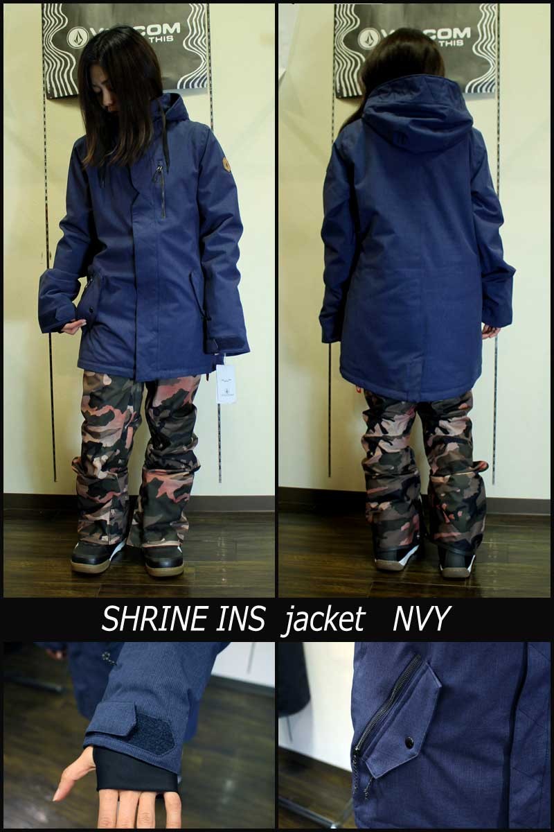19-20 VOLCOM/ボルコム SHRINE INS jacket レディース スノーウェア ジャケット スノーボードウェア 2020 : ...