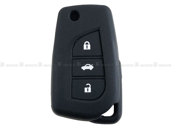 GRヤリス MXPA12 GXPA16 シリコン キー ケース オープン クローズ エンジン スタート ストップ ボタン ブラック 黒 KEY ...