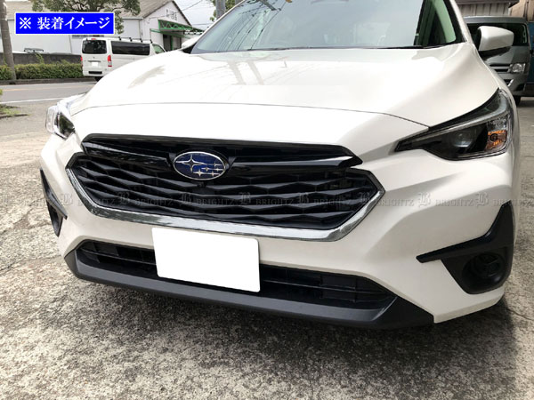 インプレッサ GU6 GU7 ステンレス フロント グリル モール カバー ガーニッシュ ベゼル パネル バンパー カーボン調 2PC GRI ...