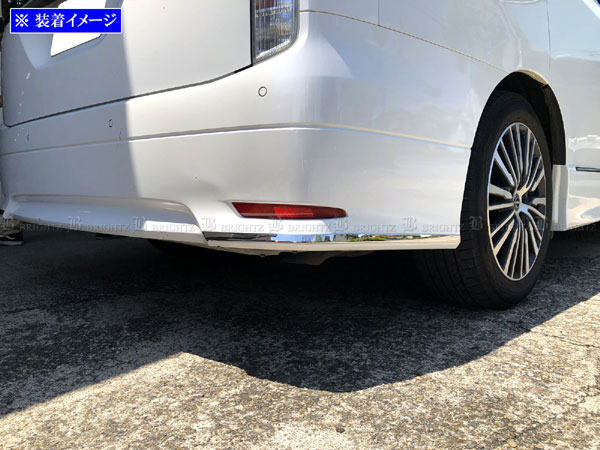 エルグランド E52 TE52 TNE52 超鏡面 ステンレス メッキ リア バンパー コーナー ガーニッシュ モール カバー ベゼル 2PC COR−MOL−038 : brightzk2 ...