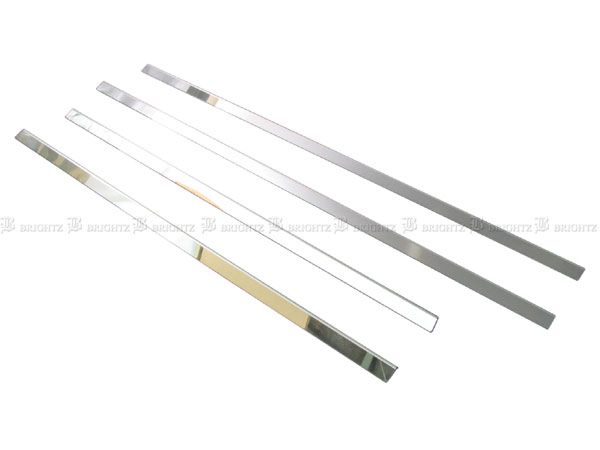 タウンエースバン S403M S413M 超鏡面 ステンレス メッキ ウィンドウ モール 4PC ウェザー カバー ストリップ WIN−SIL ...