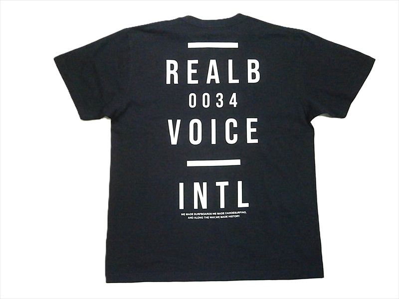 RealBvoice REAL B VOICE リアルビーボイス 半袖Tシャツ 10511-12044 5.6oz インテル0034 Tシャツ ...