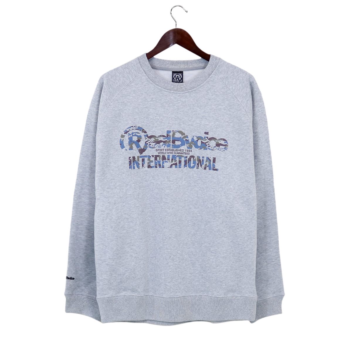 RealBvoice リアルビーボイス/REAL B VOICE トレーナー 10481-12090 カモフラージュ クルー スウェット 裏 ...