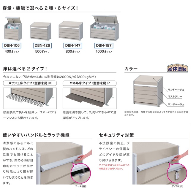 【直送品】 稲葉製作所 ダストボックスミニ 基本棟(単体) DBN-147P (パネル床) 【大型】 : 部品屋さんYahoo!店 - 通販 - Yahoo!ショッピング