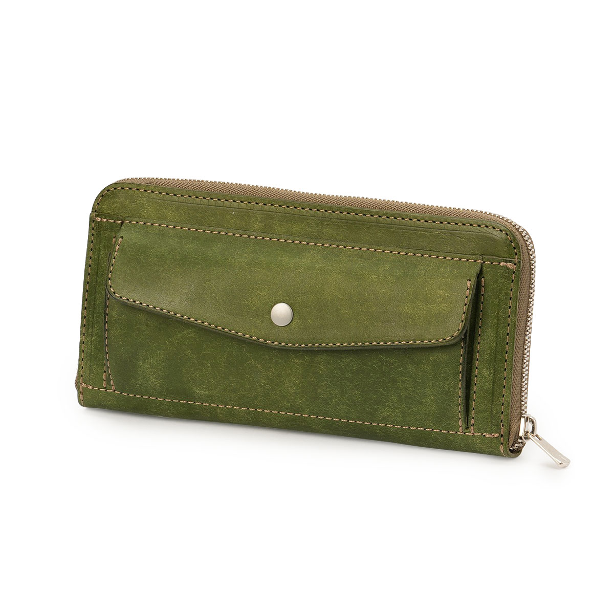 cramp（クランプ） プエブロレザー 財布 長財布 本革 日本製 ラウンド