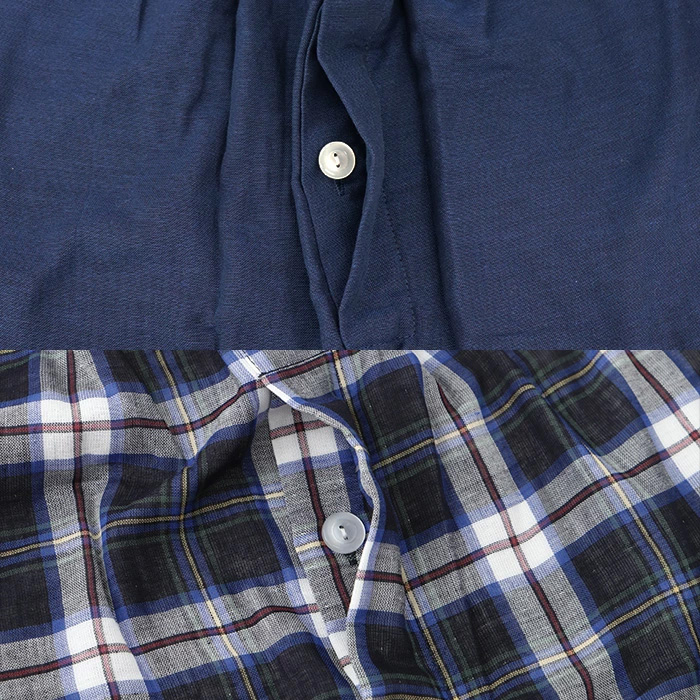 POLO BCS 綿100% 先染め 2重ガーゼ パジャマ メンズ : 13421p5 : パジャマファミリー - 通販 - Yahoo!ショッピング