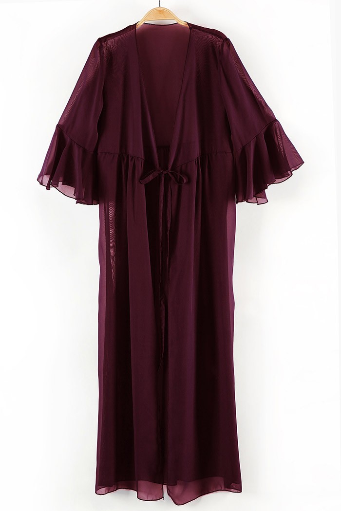 【訳あり/値下げ/返品交換不可】レディース カーディガン シフォン レース UV ガウン ロング 薄手 イベント 6色 春夏 送料無料 ...