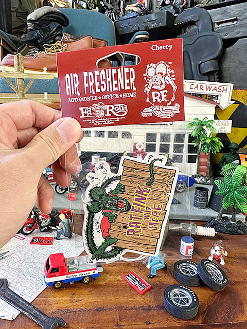 RAT FINK ラットフィンク エアーフレッシュナー （RATFINK WUZ HERE） チェリーの香り アメリカン雑貨 アメリカ雑貨 ...