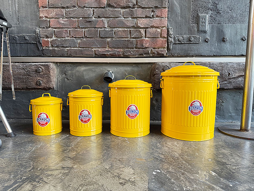 DULTON（ダルトン） ガーベッジカン 24L+12L+6L+3.5L （イエロー/4サイズセット） ゴミ箱 アメリカン雑貨 アメリカ雑貨 : アメリカン雑貨専門店キャンディタワー - 通販 ...