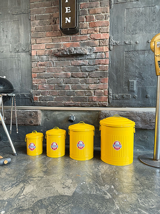 DULTON（ダルトン） ガーベッジカン 24L+12L+6L+3.5L （イエロー/4サイズセット） ゴミ箱 アメリカン雑貨 アメリカ雑貨 : アメリカン雑貨専門店キャンディタワー - 通販 ...