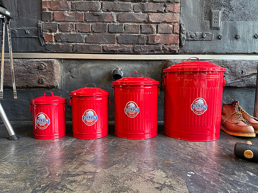 DULTON ダルトン ガーベッジカン 24L+12L+6L+3.5L （レッド/4サイズセット） ゴミ箱 アメリカン雑貨 アメリカ雑貨 : アメリカン雑貨専門店キャンディタワー - 通販 ...