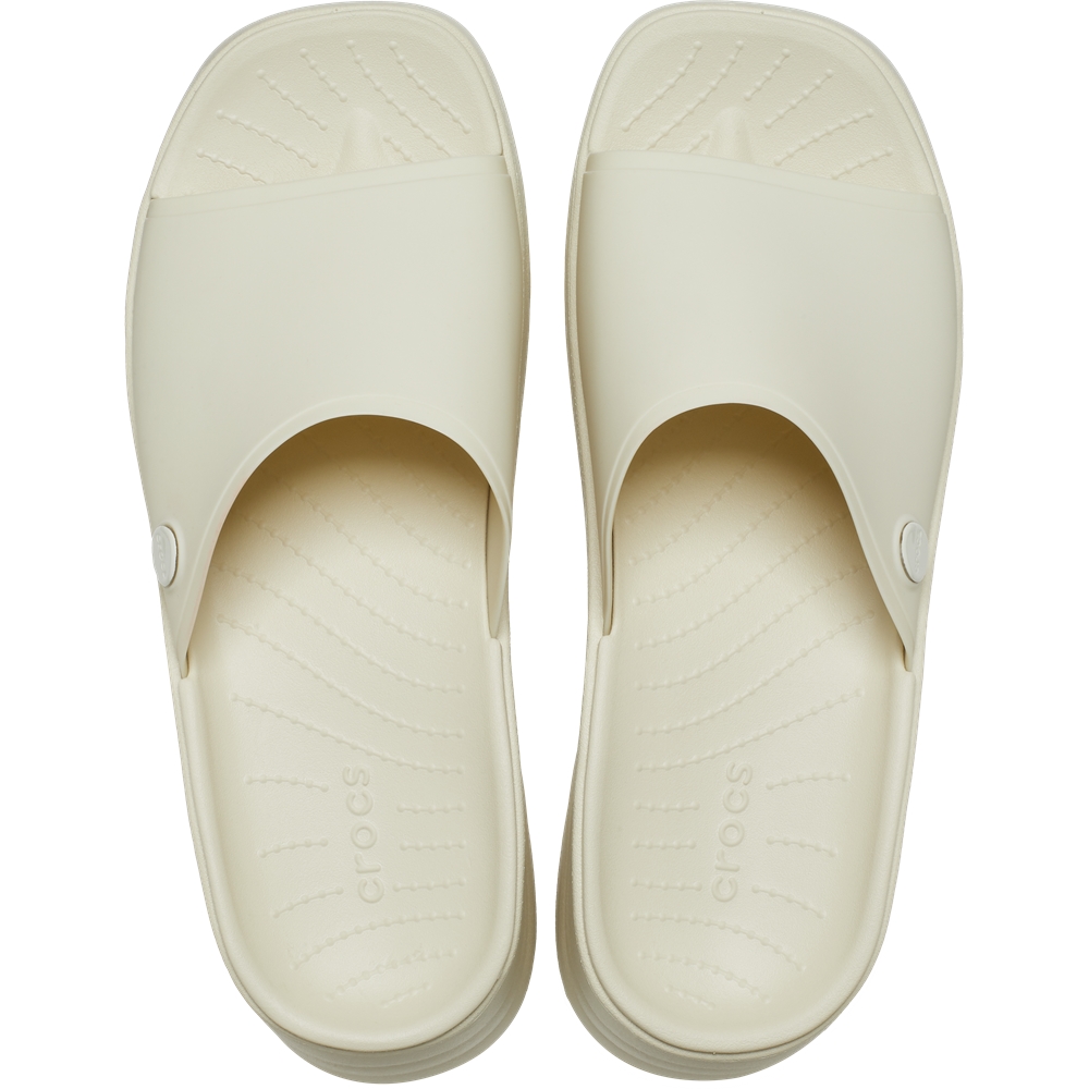 crocs セール 50％OFF クロックス 国内正規品 208182 Skyline Slide Bone 2y2 スカイライン サンダル ...