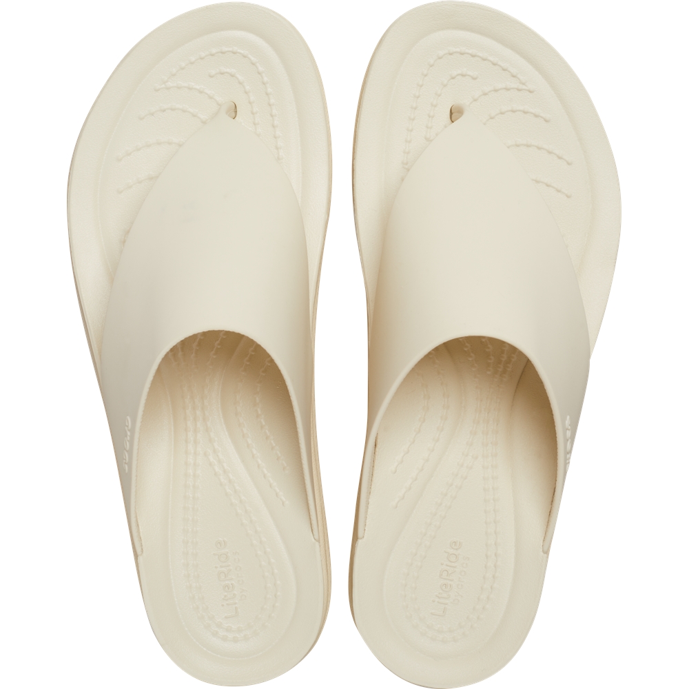 crocs ポイント15倍 クロックス 国内正規品 208727 Brooklyn Flip Bone 2y2 ブルックリン フリップ ロー ...
