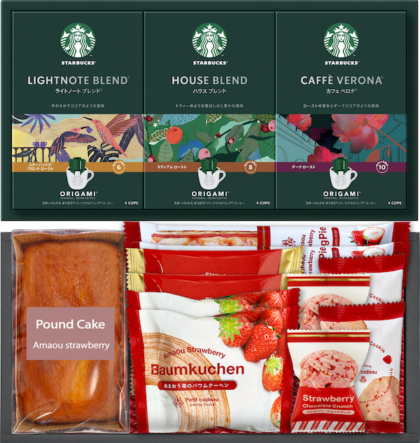 スターバックスコーヒー＆あまおうパウンドスイーツセレクト STB-50AO 内祝い お中元 お彼岸 お祝い 出産祝い 結婚祝い : caprice.Gift - 通販 - Yahoo!ショッピング