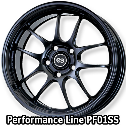 (1本価格) 17インチ 9.0J 5/114.3 エンケイ パフォーマンスライン PF01SS (MBK) ホイール 1本 : enkei ...