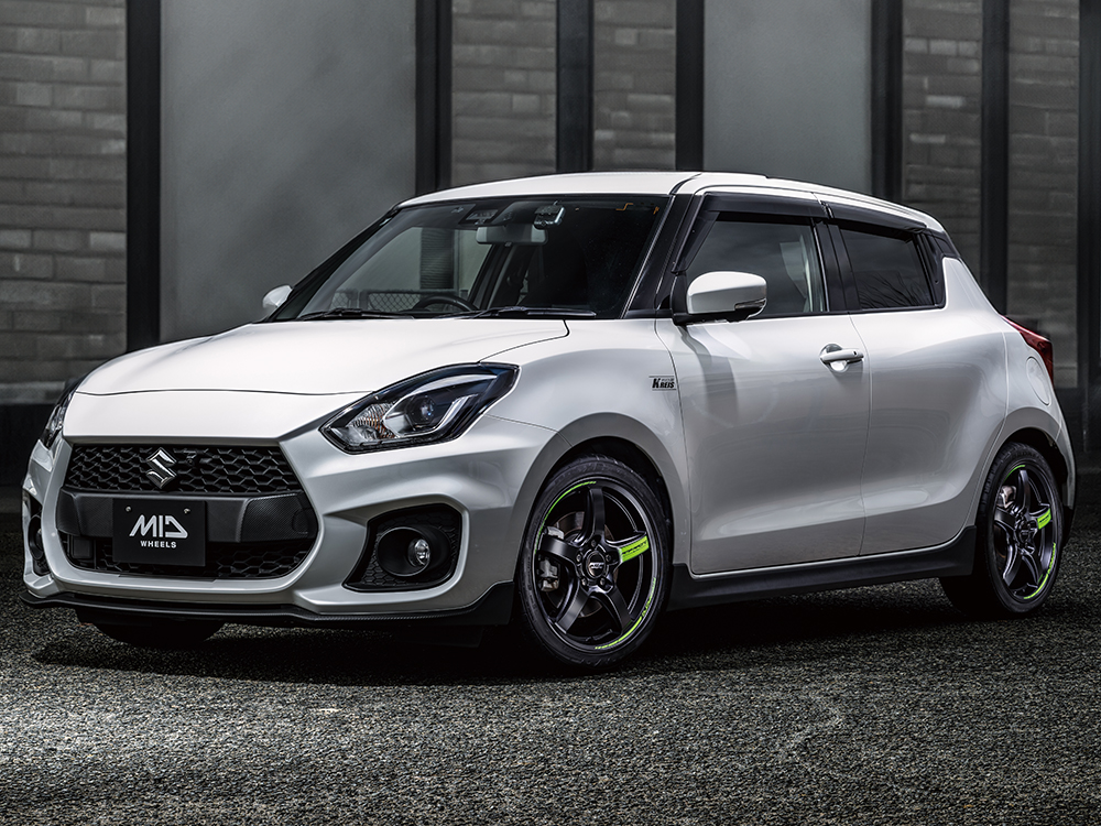 アルミホイール WR-V DG5 ホンダ 【17×7.0J 5-114.3 INSET48 セミグロスブラック】 マルカ MID MID ...