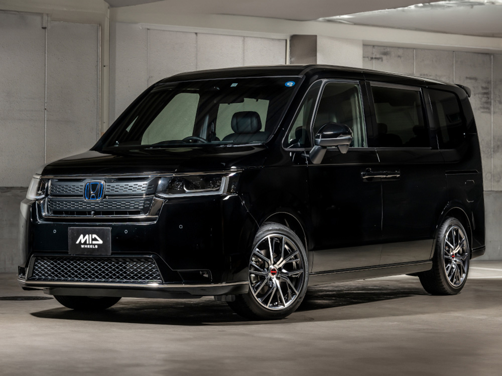 マルカサービス MID WHEELS/GLAIVE デイズ B4#系 アルミホイール1本【15×4.5J 4-100 INSET45 ダイヤモンドブラック/リムエッジ&アンダーカットDC ...