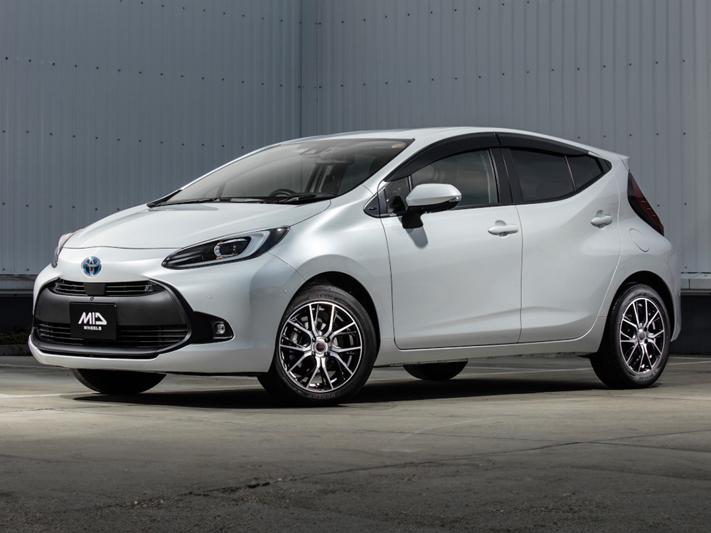 マルカサービス MID WHEELS/GLAIVE デイズ B4#系 アルミホイール1本【15×4.5J 4-100 INSET45 ダイヤモンドブラック/リムエッジ&アンダーカットDC ...