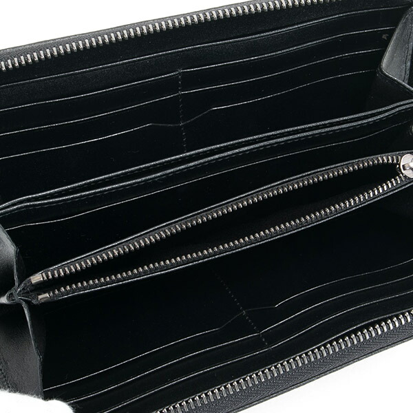 オクト ブルガリ 財布 メンズ 長財布 正規品 本革 ラウンドファスナー レザー BVLGARI OCTO ブラック BLACK 黒 ...