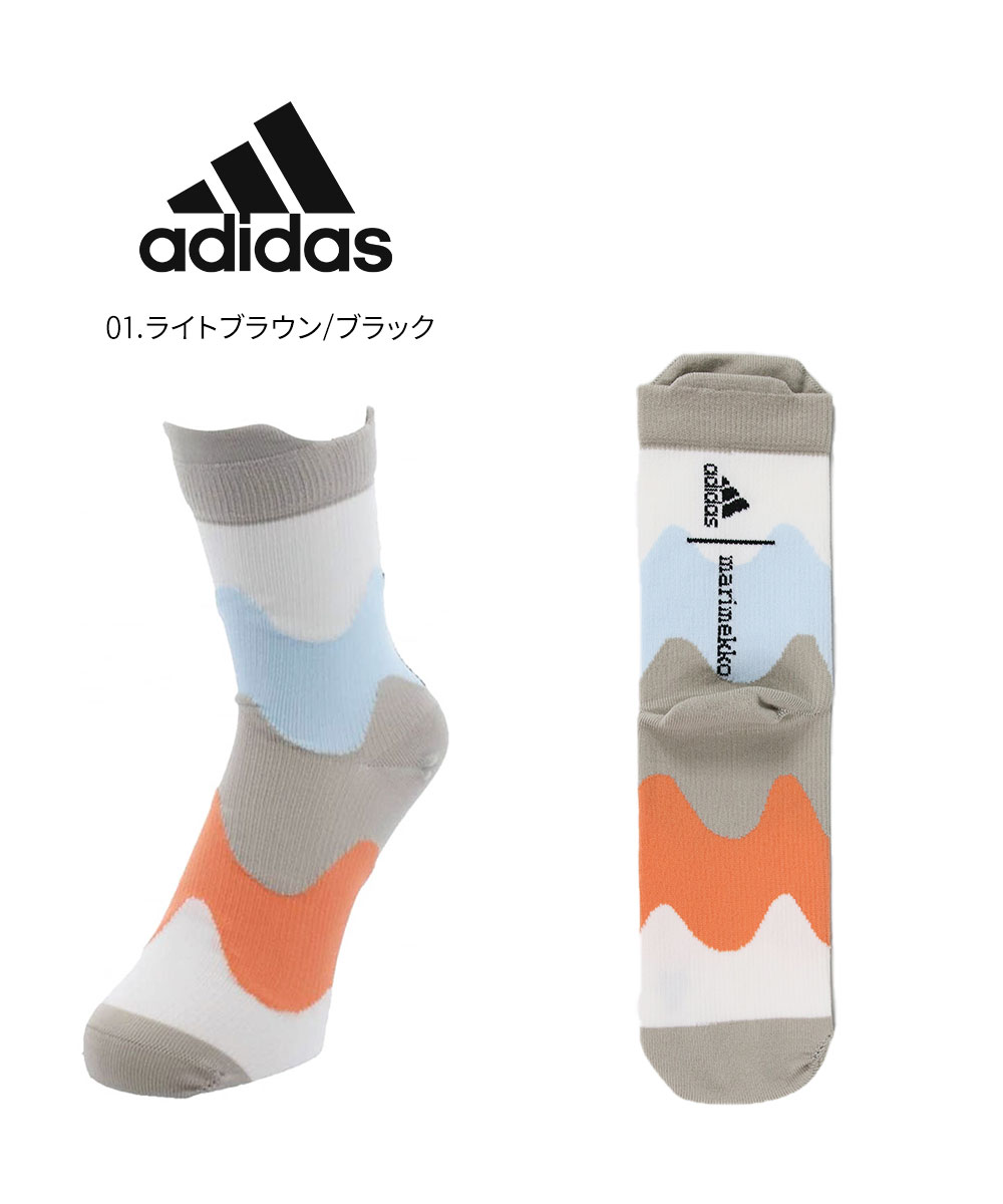 adidas アディダス ソックス ミッドカット レディース メンズ トレーニングソックス クルーソックス マリメッコ EVZ91 ...