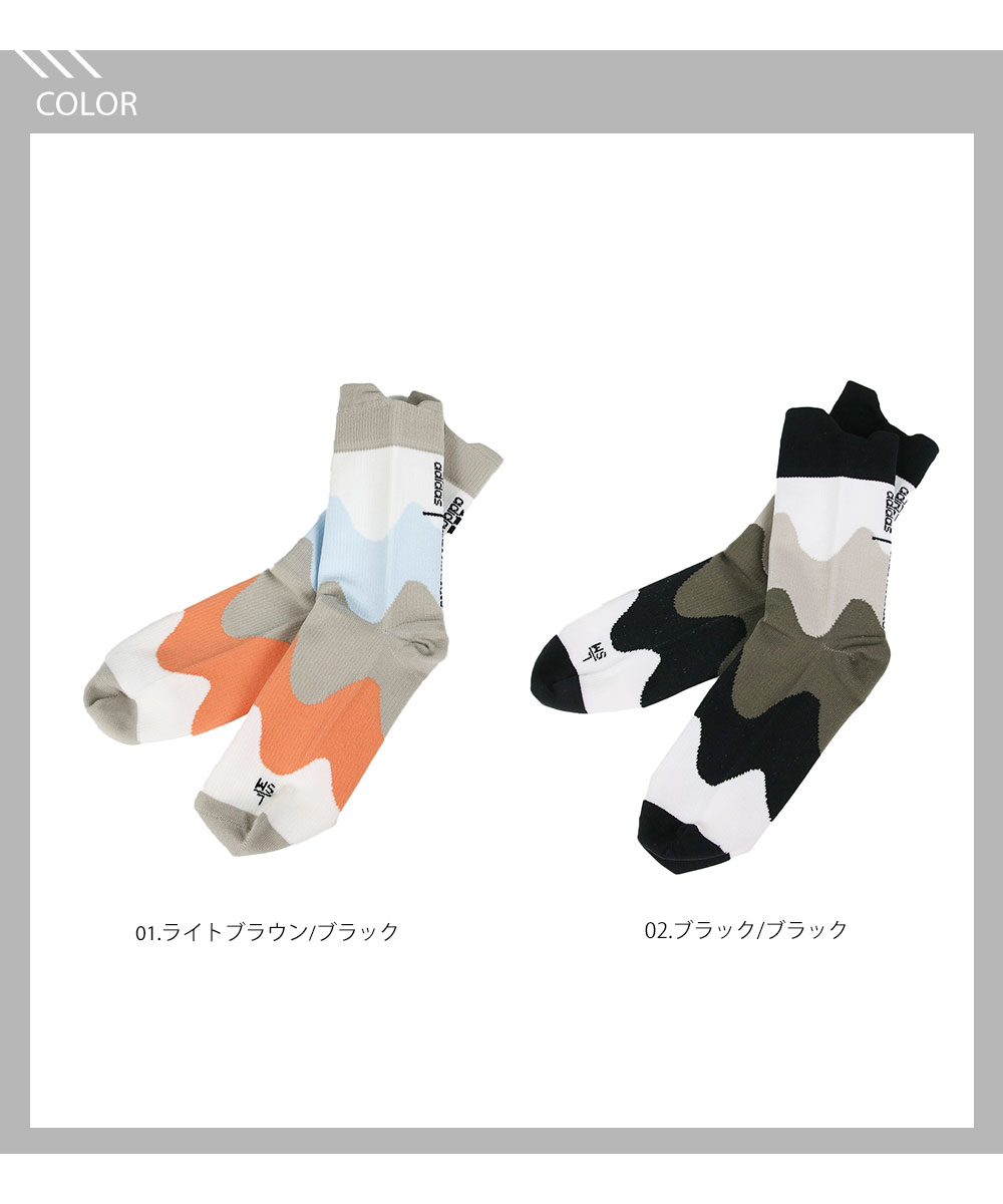 adidas アディダス ソックス ミッドカット レディース メンズ トレーニングソックス クルーソックス マリメッコ EVZ91 ...