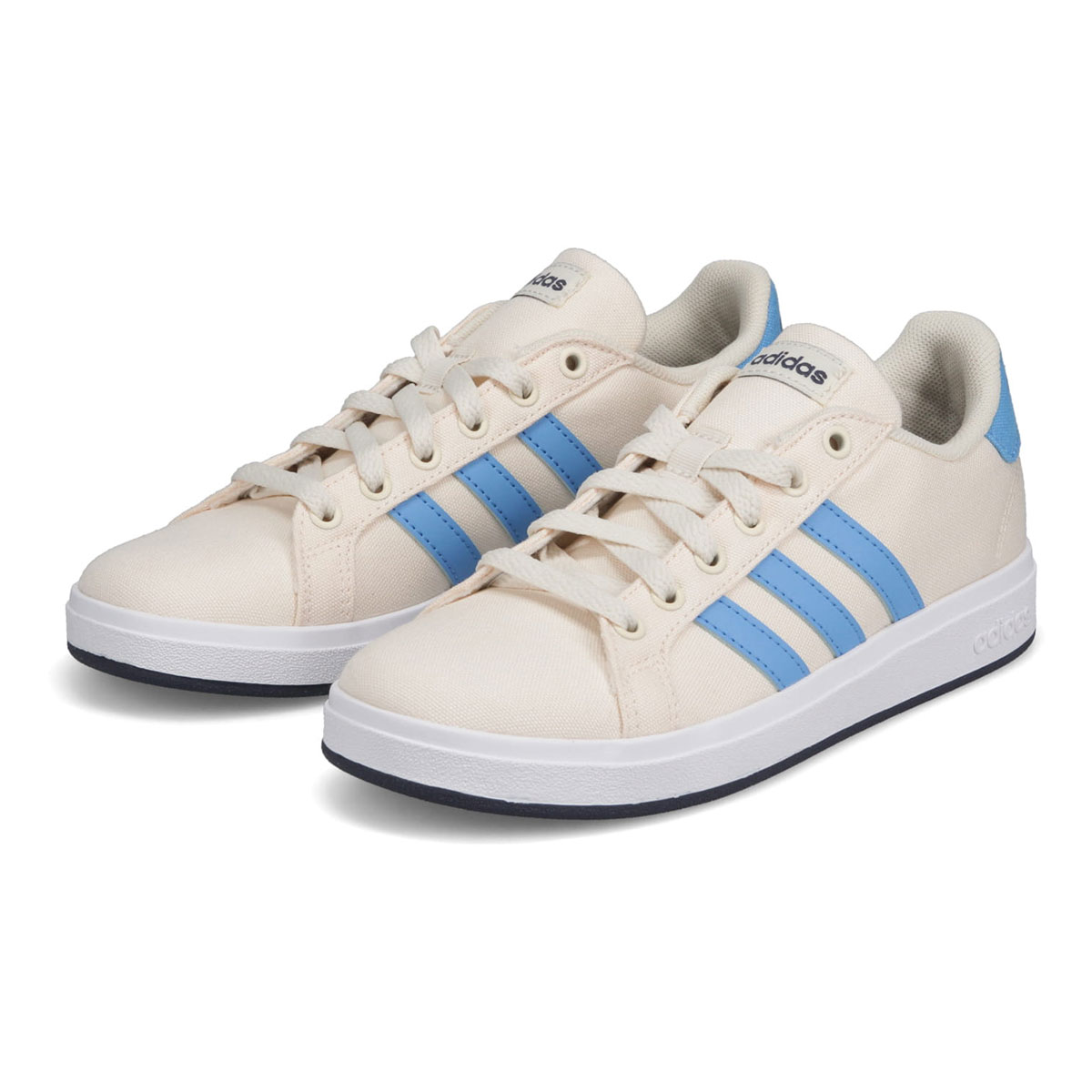 アディダス スニーカー グランドコート テニス レースアップ キッズ ジュニア ローカット シューズ 紐 ADIDAS GRAND COURT ...