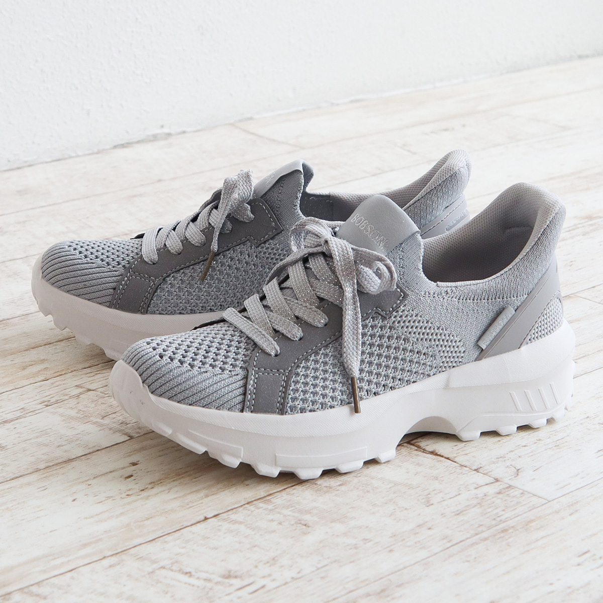 BOBSON ボブソン スニーカー レディース ローカット 歩きやすい 軽量 ハンズフリー 靴 ニット 黒 ブラック グレー 白 ホワイト 0047 : スニーカー&ファッション セレブル ...