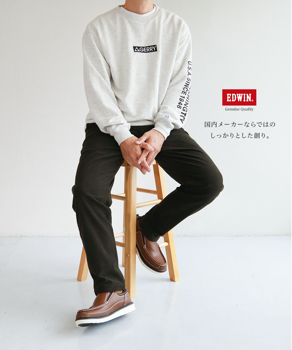 EDWIN エドウィン 靴 メンズ カジュアルシューズ はっ水 防滑 ビジネスシューズ シューズ スニーカー 軽い ローカット 紳士靴 仕事 大人 通勤 7381 edwin : スニーカー ...