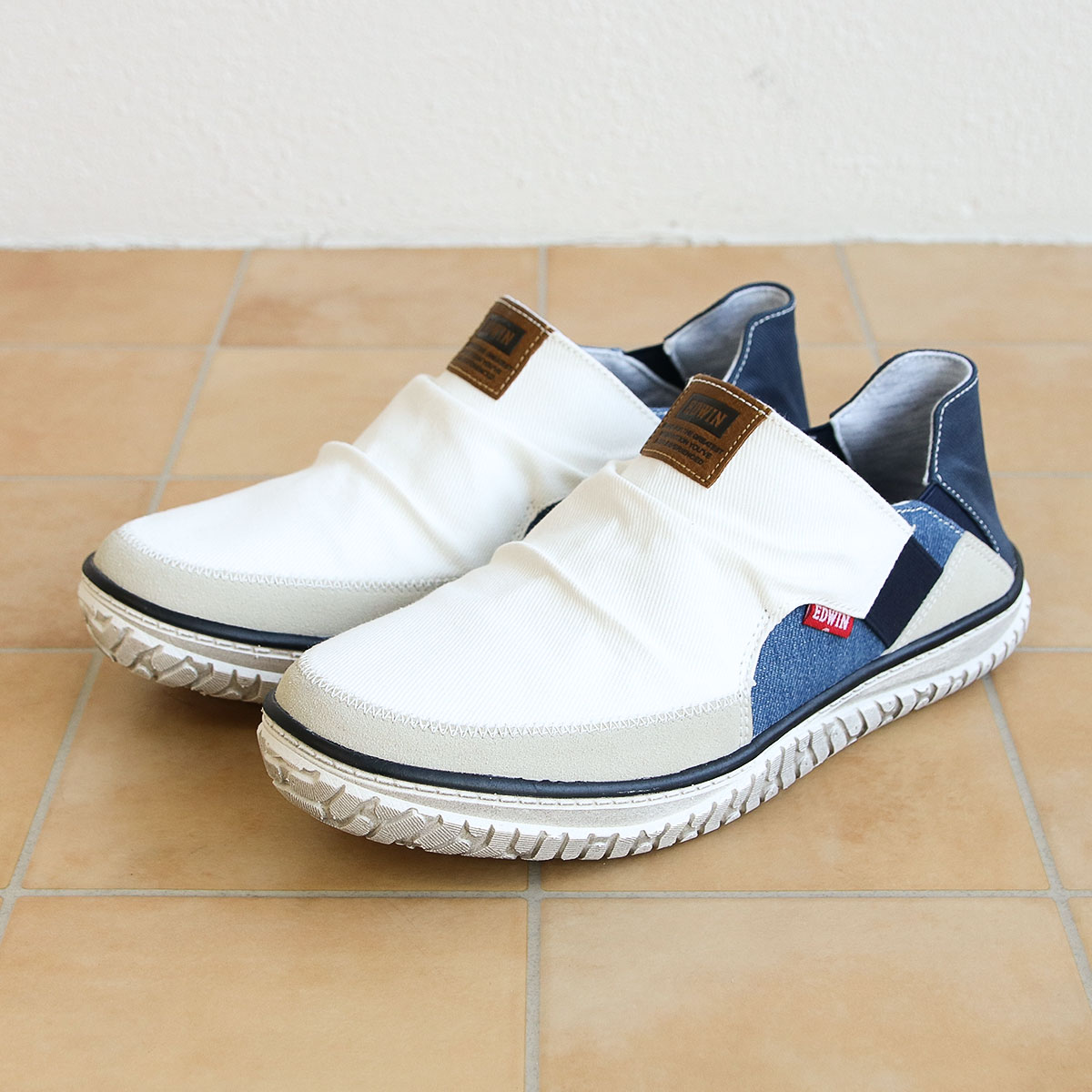 EDWIN エドウィン スニーカー メンズ おしゃれ スリッポン かかとが踏める カジュアル 黒 メンズスニーカー ブラック ブラウン edwin 7745 : スニーカー&ファッション セレ ...