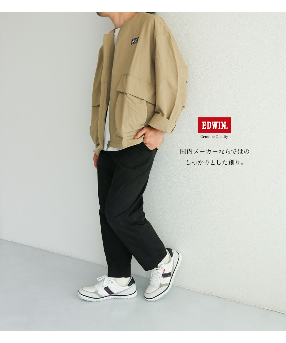 EDWIN エドウィン スニーカー メンズ 幅広 軽量 防滑 ローカット カジュアル 靴 シューズ 黒 白 歩きやすい EDW-7765 edwin : スニーカー&ファッション セレブル ...