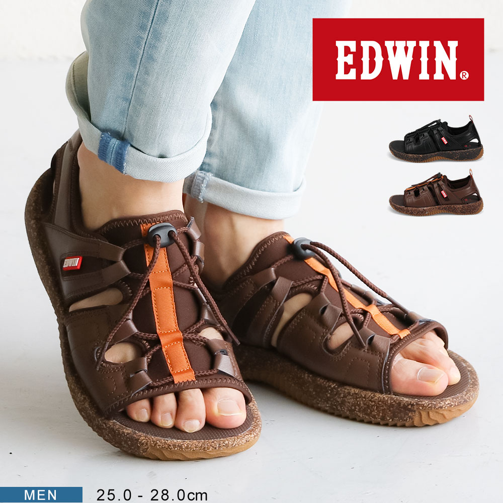 エドウィン サンダル メンズ スポーツサンダル クロージャー バックベルト シンプル コンフォート レジャー アウトドア EDWIN 5106 :ew-5106:スニーカー&ファッション セレ ...