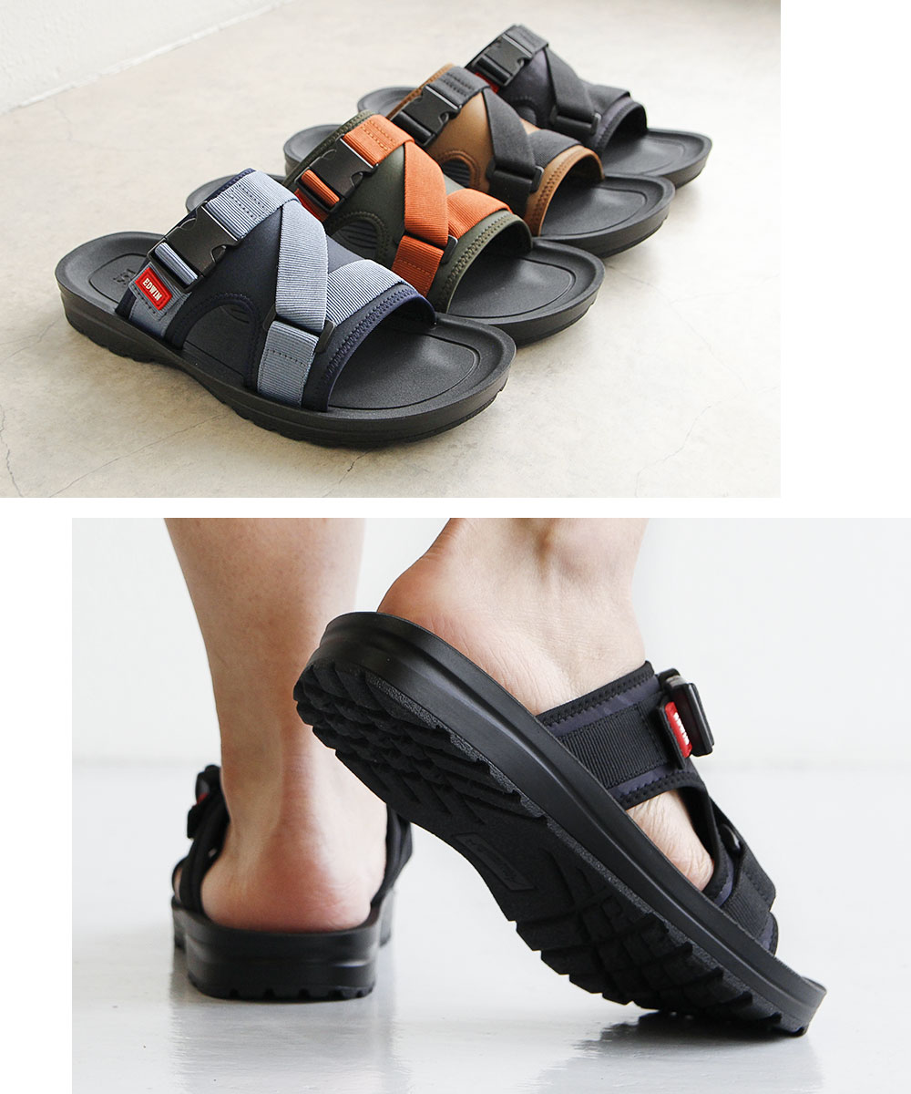 EDWIN エドウィン サンダル メンズ 靴 スポーツ スライド レジャー アウトドア つっかけ カーキ ベージュ ブラック ネイビー 5111 : スニーカー&ファッション セレブル ...