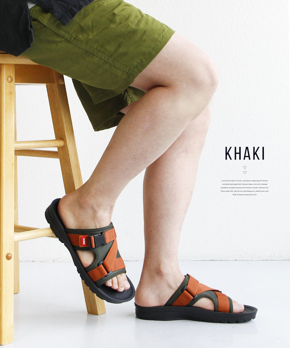 EDWIN エドウィン サンダル メンズ 靴 スポーツ スライド レジャー アウトドア つっかけ カーキ ベージュ ブラック ネイビー 5111 : スニーカー&ファッション セレブル ...