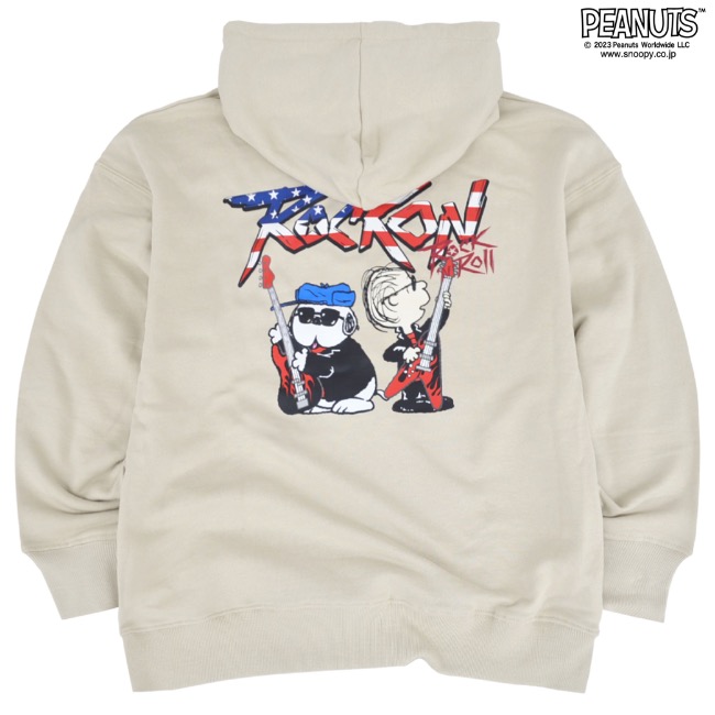 スヌーピー オラフ ロック 裏毛 プルパーカー バンド 春秋冬 snoopy PEANUTS :spc-rb-015:CharaBasket ...
