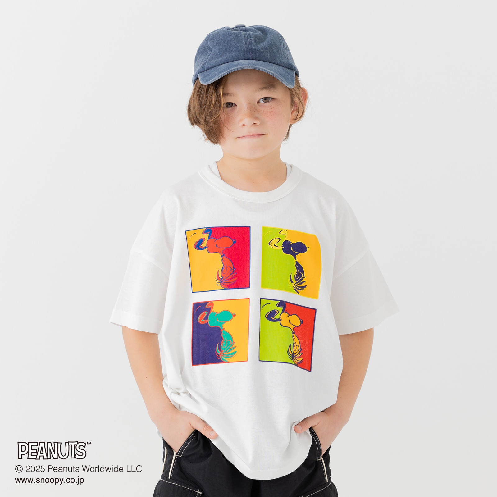 SNOOPY キッズ スヌーピー 半袖 Tシャツ 子供服 ピーナッツ ワイド 男の子 女の子 綿100％ ラグラン PEANUTS 夏 100 110 120 130 140 150 ...