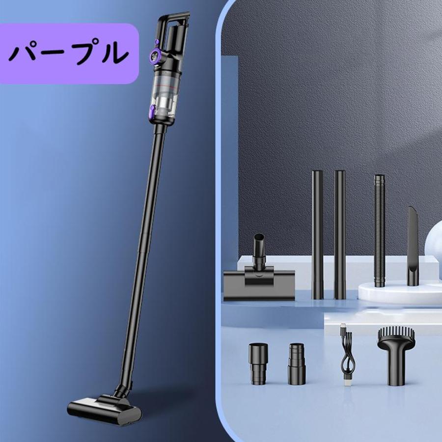 掃除機 コードレス 充電式 強力吸引 人気 サイクロン式 48000Pa 軽量