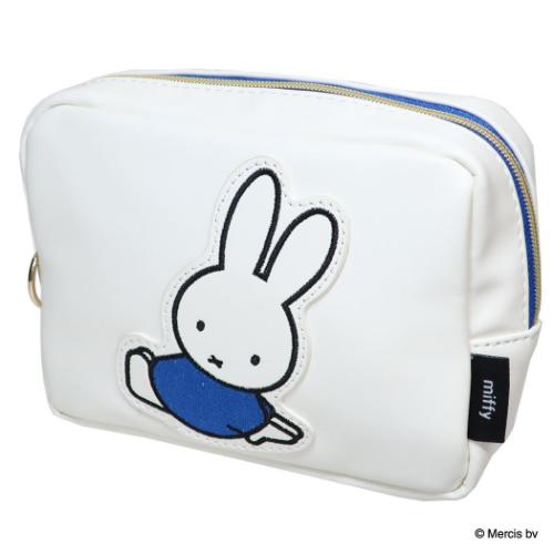 ミッフィー グッズ コスメポーチ ディックブルーナ 絵本キャラクター MIFFY PATCH スクエアポーチ : キャラクターのシネマ ...